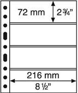 grande plastic sleeves 4 compartments transparent