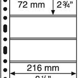 Grande Plastic Sleeves 4 Compartments Transparent