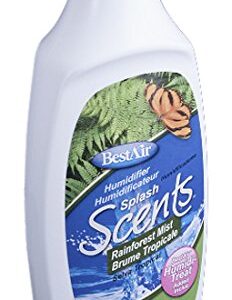 BestAir FSRM-PDQ-6 Splash Scents Humidifier Scent & Water Treatment, Rainforest Mist, 16 fl oz, 6 Pack