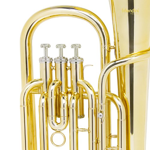 Mendini by Cecilio B Flat Baritone Horn with Stainless Steel Pistons (Beginner)