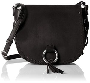 nine west ring decoder crossbody, black/black