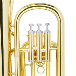 Mendini by Cecilio B Flat Baritone Horn with Stainless Steel Pistons (Beginner)