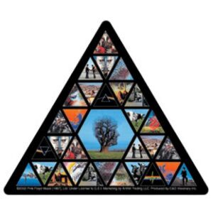 c&d visionary pink floyd - triangle sticker (s-1793)