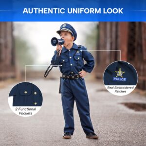 Deluxe Police Dress Up Costume Set - Small 4-6