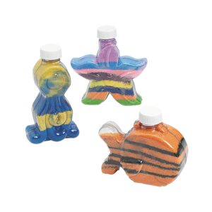 fun express under the sea! art bottles- 1 dz - crafts for kids and fun home activities - vbs vacation bible school supplies/decor