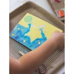 Fun Express Awesome Outer Space! Sand Art - Crafts for Kids and Fun Home Activities - VBS Vacation Bible School Supplies/Decor