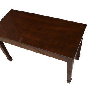 CPS Imports Walnut Wood Top Grand Piano Bench Stool with Music Storage