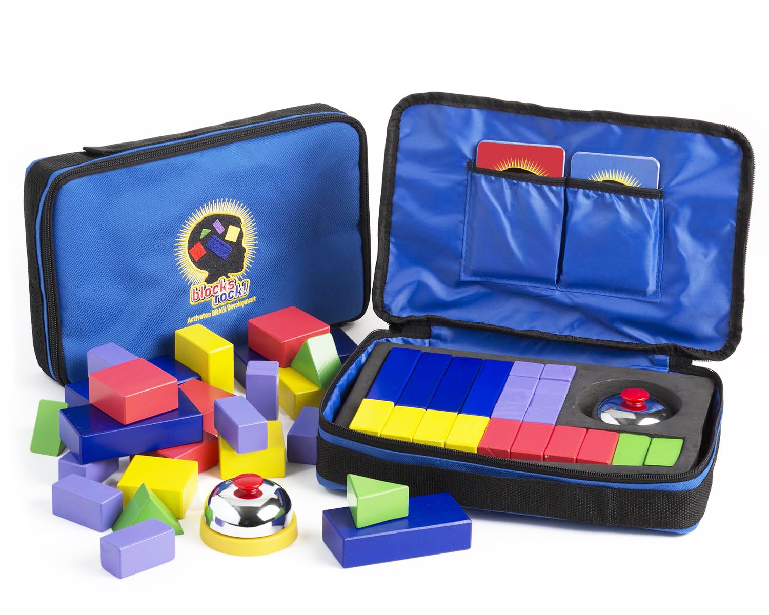 Blocks Rock! A STEM Toy and Educational Game for Competitive Structured Block Play, Ages 4+