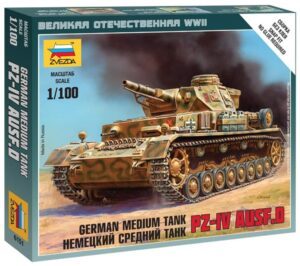 zvezda z6151 model building – armoured combat iv ausf d – scale 1:100