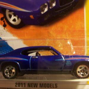 Hot Wheels 2011 '' '70 Pontiac GTO Judge HW Premiere '11 -11 of 50 - 11/244 Deep Blue with 'The Judge' Decal on Front quarterpanel. Has Spoiler on Trunk Lid