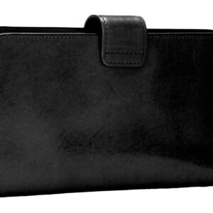 Bosca Old Leather Checkbook Clutch Checkbook Wallet