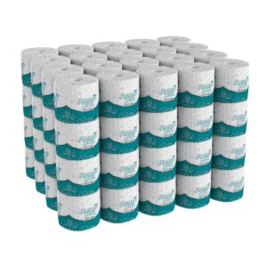 georgia-pacific angel soft toilet paper, 16880, bulk case of 80 rolls, 450 sheets per roll, individually wrapped, 2-ply soft and strong toilet tissue