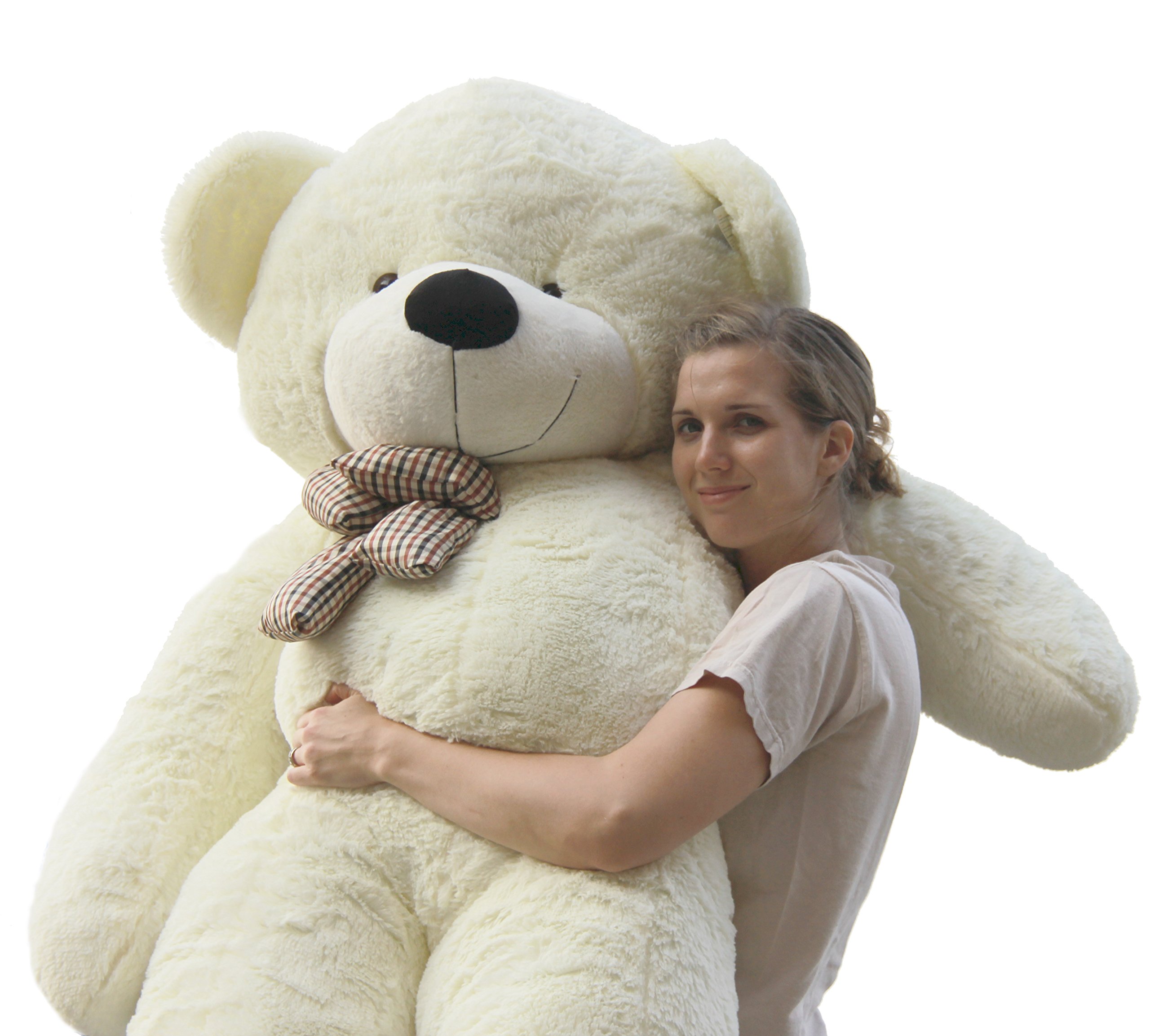 Joyfay Giant Teddy Bear, White- Over 6ft (78")