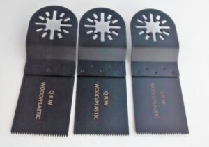 3 pack universal wood cutting oscillating tool blade for fein multimaster, craftsman, ridgid, bosch, chicago, milwaukee, etc.