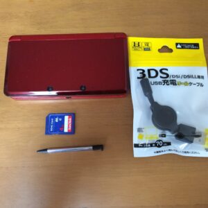 nintendo 3ds console - flare red (japanese imported version - only plays japanese version games)