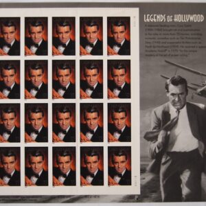 USPS Cary Grant Legends of Hollywood Sheet of Twenty 37 Cent Stamps Scott 3692