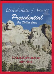 u.s. presidential coin album folder 2007-2016 (no coins)