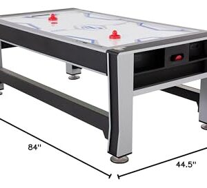 Triumph 3-in-1 7' Rotating Swivel Multigame Table - Air Hockey, Billiards/Pool, and Table Tennis - All Accessories Included