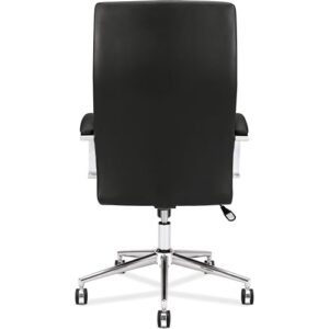 HON Executive Task Chair - High Back Leather Computer Chair for Office Desk, Black (VL105)