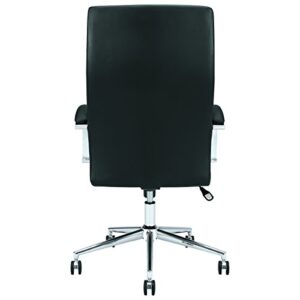 HON Executive Task Chair - High Back Leather Computer Chair for Office Desk, Black (VL105)