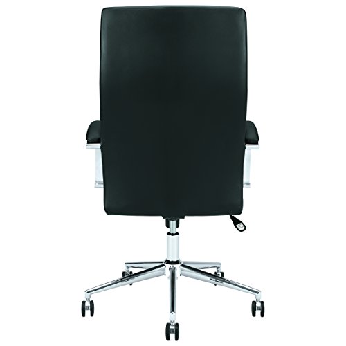 HON Executive Task Chair - High Back Leather Computer Chair for Office Desk, Black (VL105)