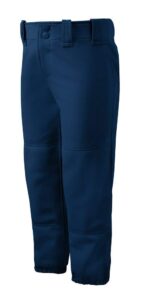 mizuno adult women's belted low rise fastpitch softball pant, navy, small