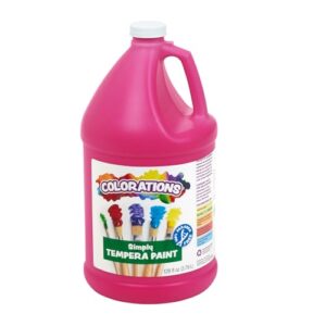 colorations tempera paint, magenta, non toxic, vibrant, bold, kids paint, craft, hobby, fun, art supplies (item # gstma), 1 gallon