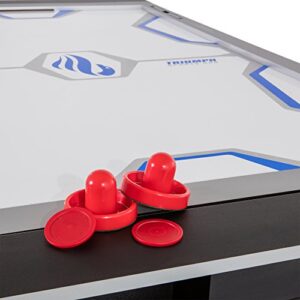 Triumph 3-in-1 7' Rotating Swivel Multigame Table - Air Hockey, Billiards/Pool, and Table Tennis - All Accessories Included