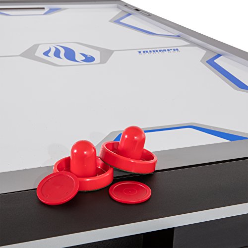 Triumph 3-in-1 7' Rotating Swivel Multigame Table - Air Hockey, Billiards/Pool, and Table Tennis - All Accessories Included