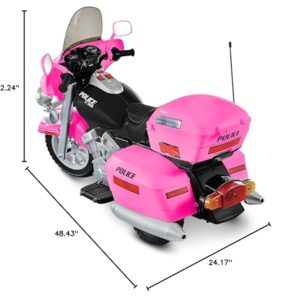 Kid Motorz 12V Patrol H. Police Ride On, Pink