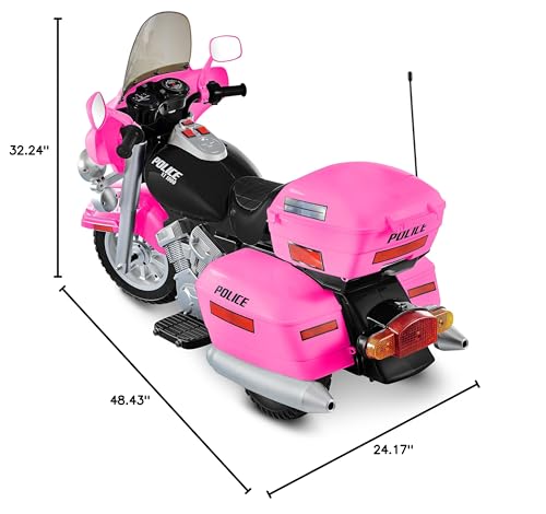 Kid Motorz 12V Patrol H. Police Ride On, Pink