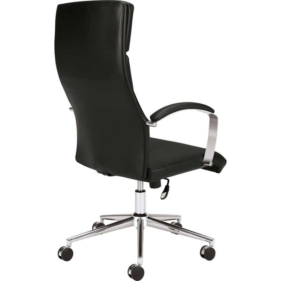 HON Executive Task Chair - High Back Leather Computer Chair for Office Desk, Black (VL105)