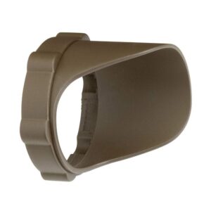 kichler 15701aztp accessory snap-on cowl - short 4.5w/8.5w, textured arch bronze polycarbonate