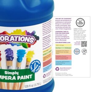 Colorations Tempera Paint, Magenta, Non Toxic, Vibrant, Bold, Kids Paint, Craft, Hobby, Fun, Art Supplies (Item # GSTMA), 1 Gallon