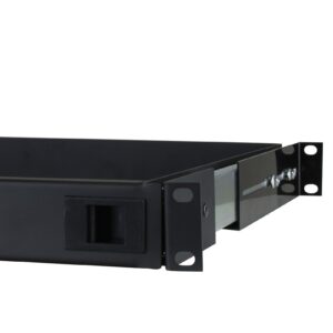 Penn Elcom R1291K/2L Sliding Rack Drawer (1U) with 2 Slam Locks (for Audio Racks, Home Theatres, IT), 15 Inch Depth