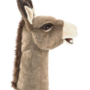 Folkmanis Donkey Stage Puppet, Brown, Beige