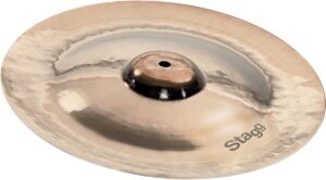 stagg dh-ch8b dh series dual hammered china cymbal - 8"