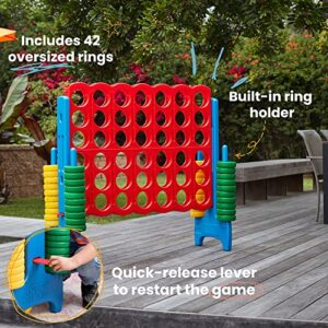 ECR4Kids Jumbo 4-To-Score, Giant Game, Assorted