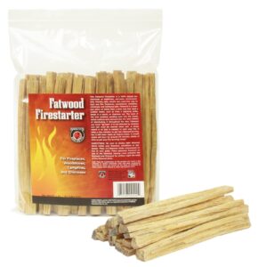 meeco's red devil fatwood firestarter, 100% all-natural