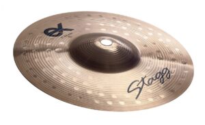 stagg ex-sm6b 6-inch ex medium splash cymbal,bronze,black