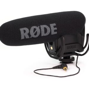 Rode Microphones VideoMic Pro Compact Shotgun Microphone, 200 Ohms - Bundle - with Deadcat VMP Furry Wind Cover for VideoMicPro