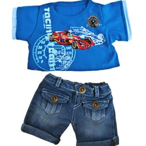 Cool Racecar Outfit Outfit Fits Most 14" - 18" Build-a-Bear and Make Your Own Stuffed Animals