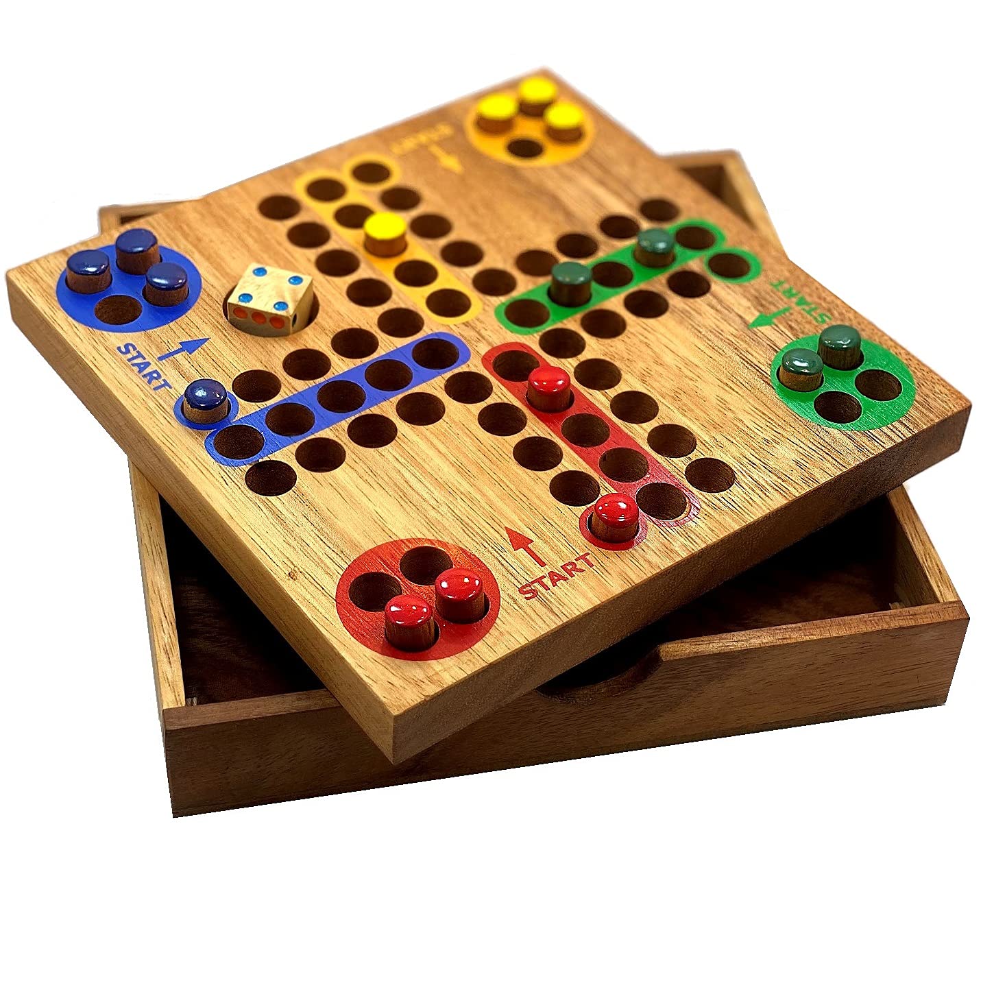 Ludo Game - Wooden Board Classic Strategy Fun Game