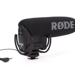 Rode Microphones VideoMic Pro Compact Shotgun Microphone, 200 Ohms - Bundle - with Deadcat VMP Furry Wind Cover for VideoMicPro