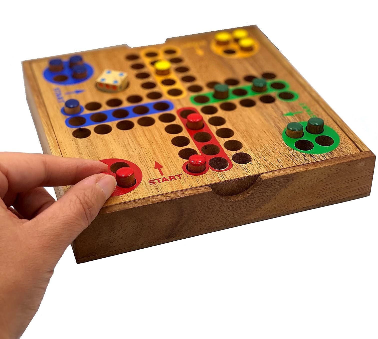 Ludo Game - Wooden Board Classic Strategy Fun Game