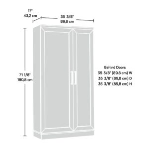 Sauder HomePlus Storage Pantry cabinets, L: 35.35" x W: 17.01" x H: 71.18", Sienna Oak