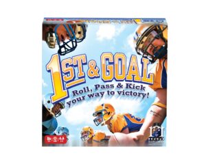 r&r games 1st & goal, football board game for adults and kids, card games for family night