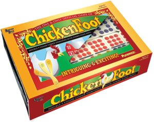 puremco chicken foot dominoes game with box, dominoes (size-1055)