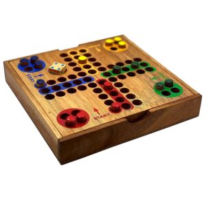 Ludo Game - Wooden Board Classic Strategy Fun Game