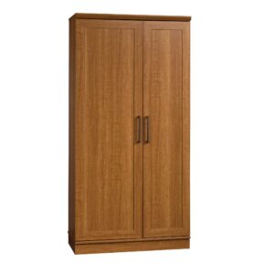 sauder homeplus storage pantry cabinets, l: 35.35" x w: 17.01" x h: 71.18", sienna oak